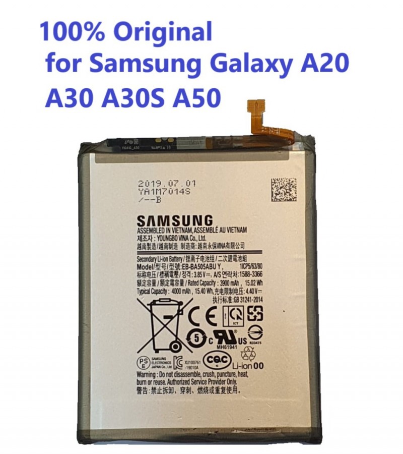 Reviews of 100% Original EB-BA505ABU Battery For Samsung Galaxy A20 A30 ...