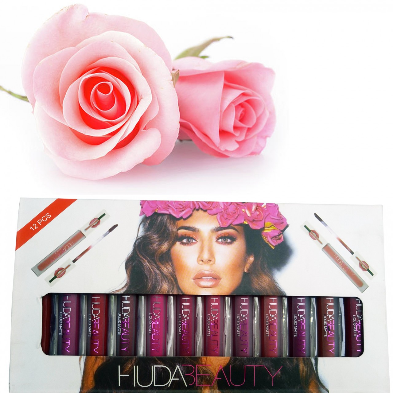 Huda Beauty Liquid Matte Lip Gloss Lipstick - 12PCS Set - Sale price ...