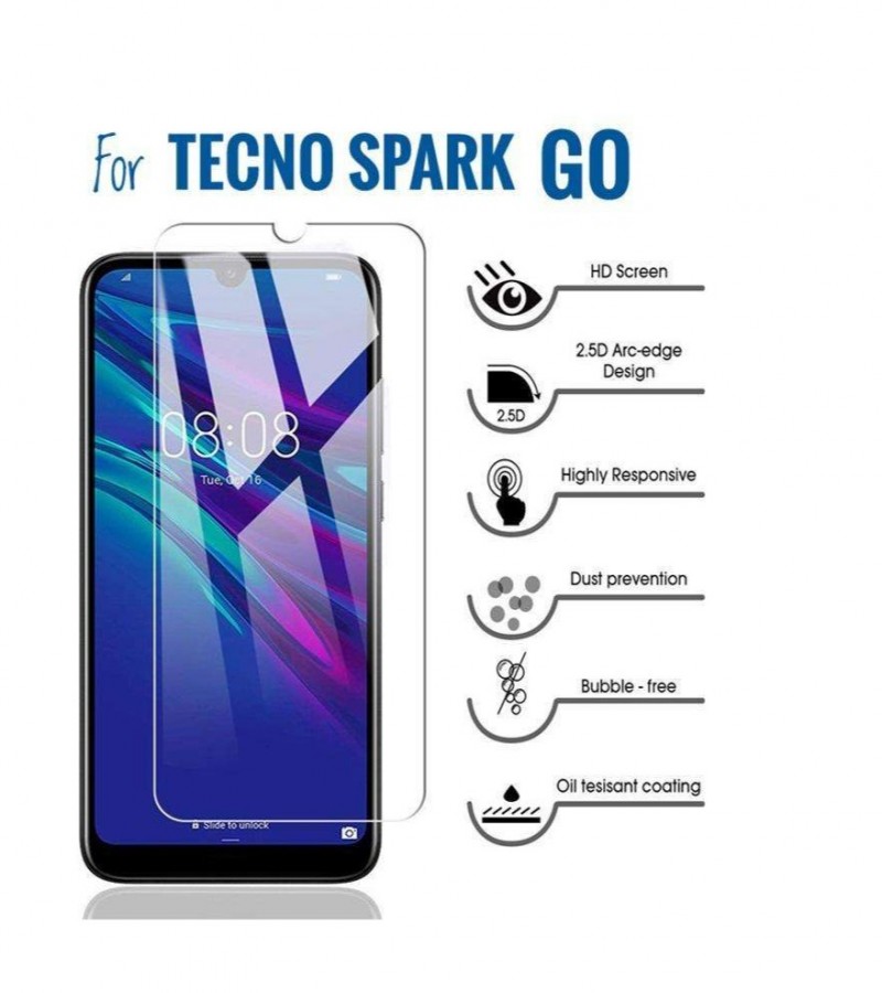 Reviews of Techno Spark Go - 2.5D Plain & Polished - Protective ...