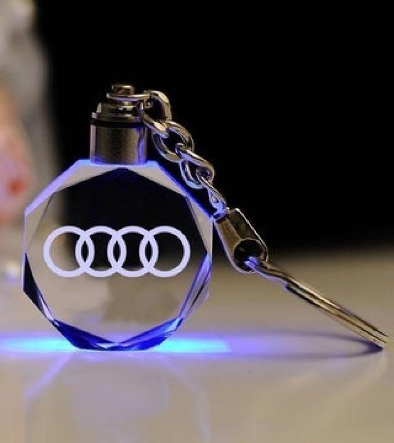 Audi Car Logo Crystal Light Changing Keychain - Sale price - Buy online ...