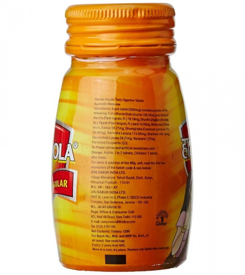 Dabur Hajmola (Regular) by Dabur - 120 pieces - Sale price - Buy online ...