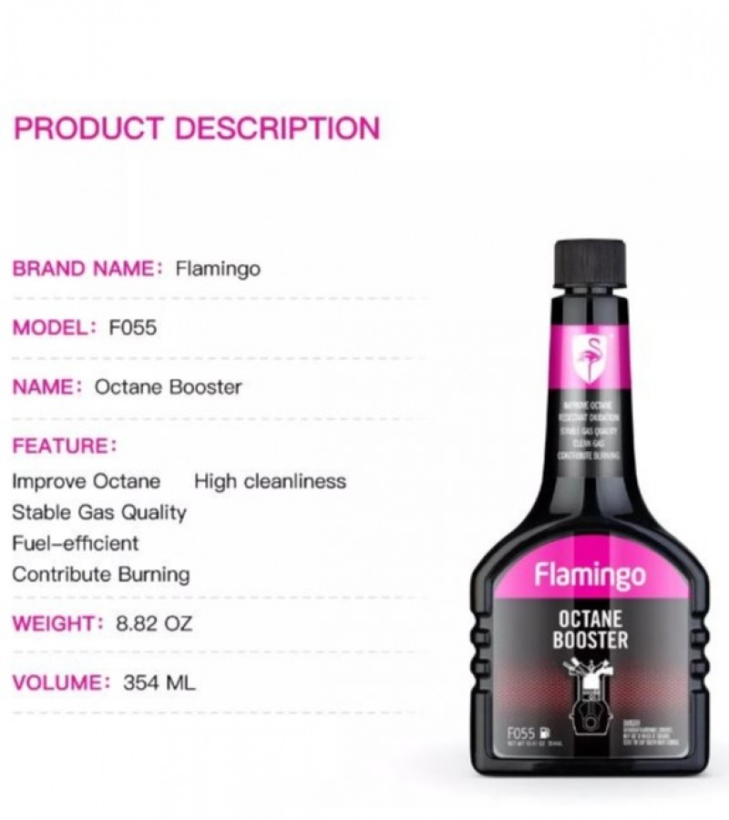 Flamingo Octane Booster Car Fuel Injector Cleaner Petrol Saver Additive ...