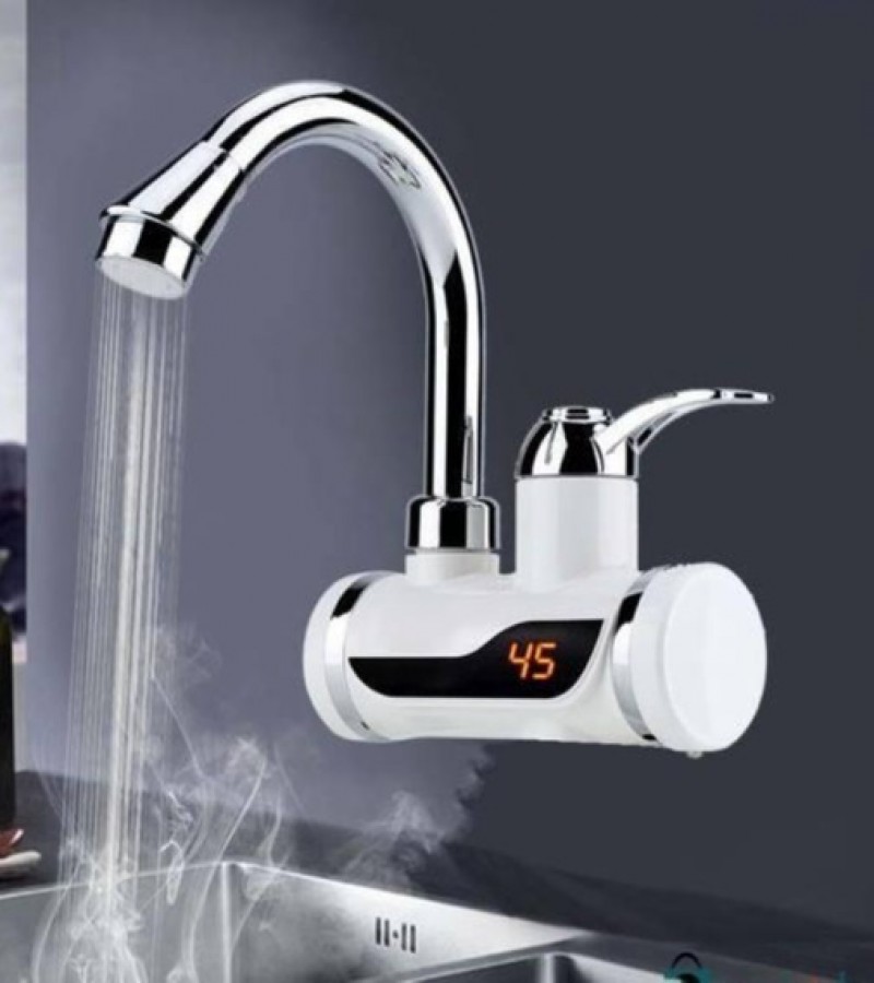 Instant Electric Hot Water Heater Tap Kitchen Bathroom Digital Display ...