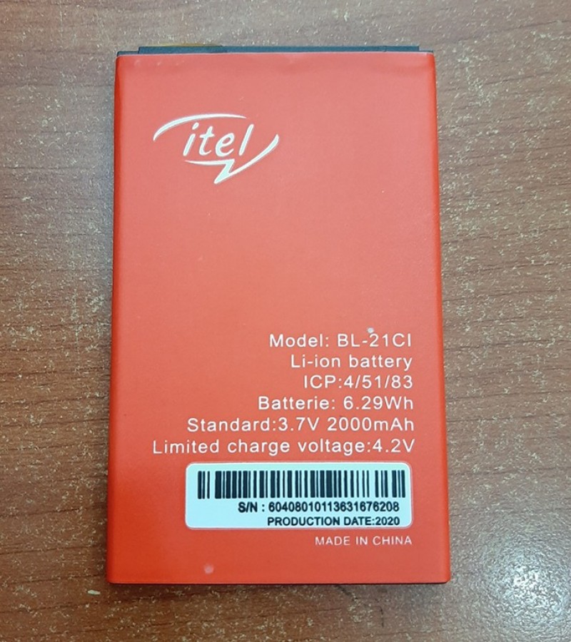 Itel BL-21CI Battery Replacement For Itel A33 with 2200mAh Capacity-Red ...