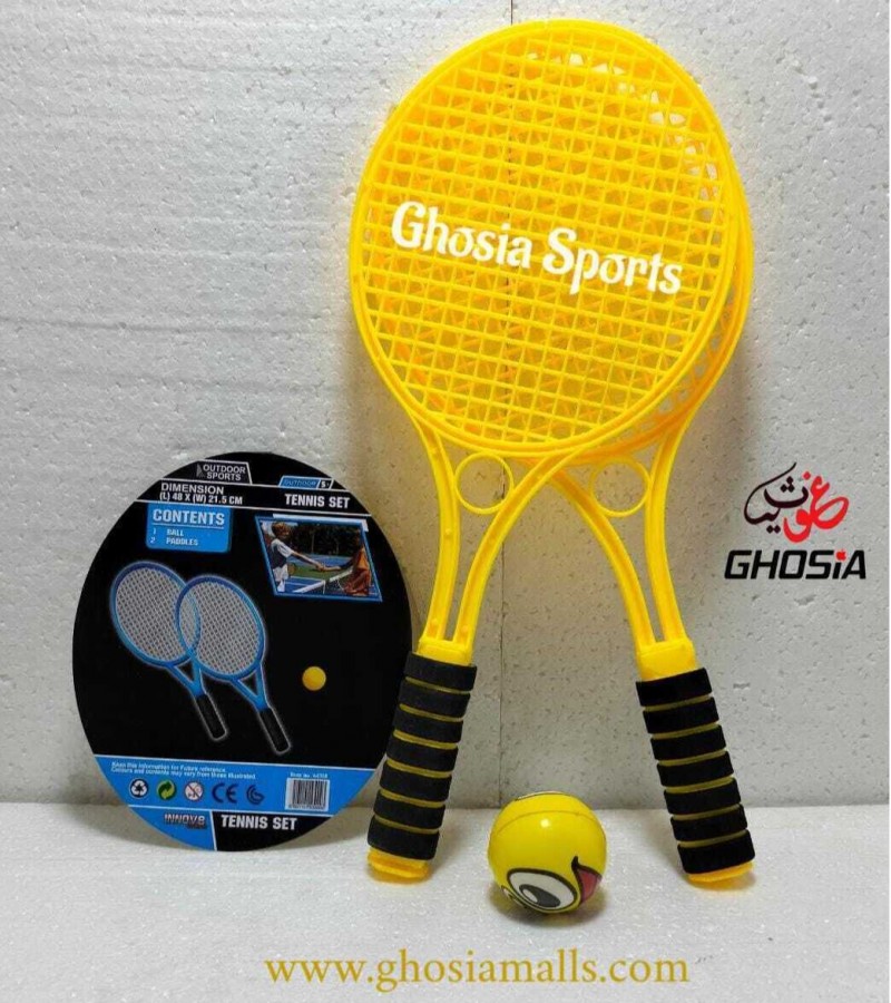 Junior Sports Plastic Tennis Rackets Foam Grip With Colorful Ball ...