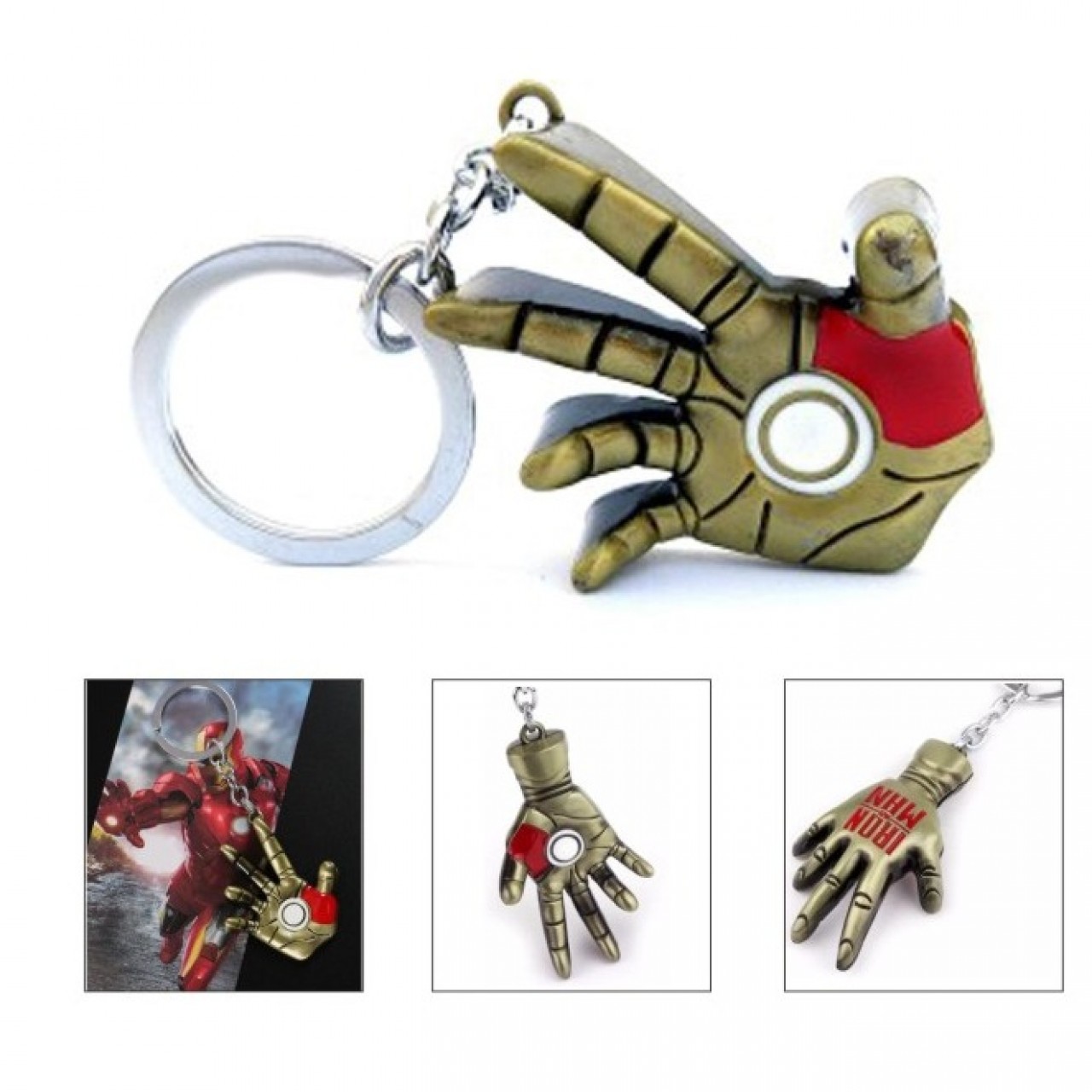 Marvel Comics The Avengers Superhero Iron Man Hand Key Chain - Sale ...