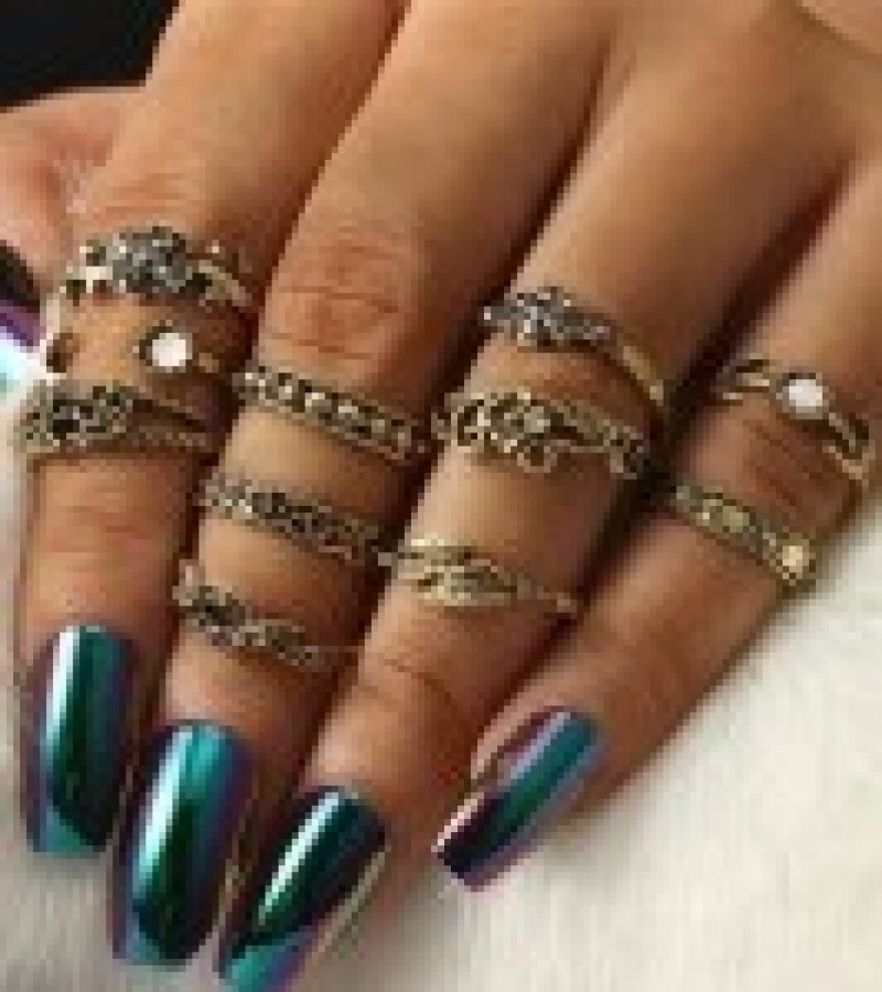 Turkish Punk Knuckle Midi Rings 11pcs/Set – Bronze - Sale price - Buy ...