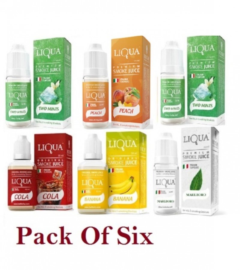 Reviews of Pack Of 6 Liqua Flavor / Cloud E Liquid Juice Oil Vape ...