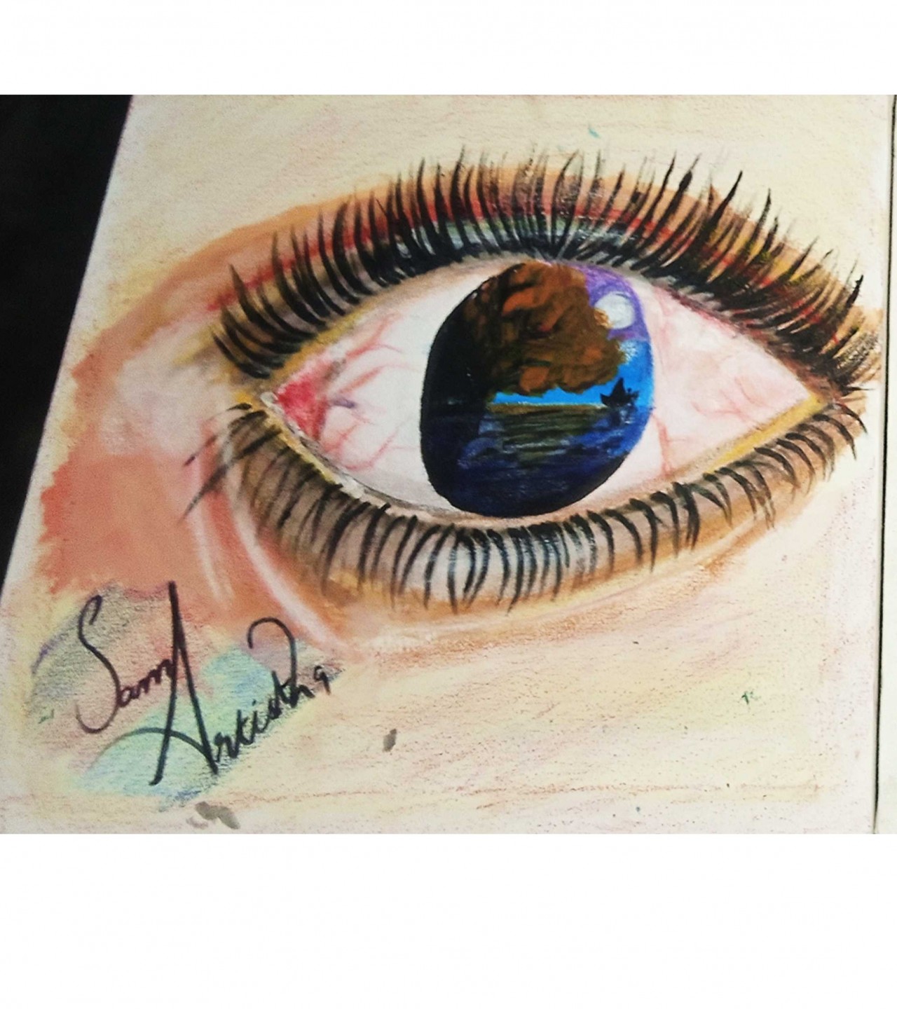 Handmade Eye Painting - Sale price - Buy online in Pakistan - Farosh.pk