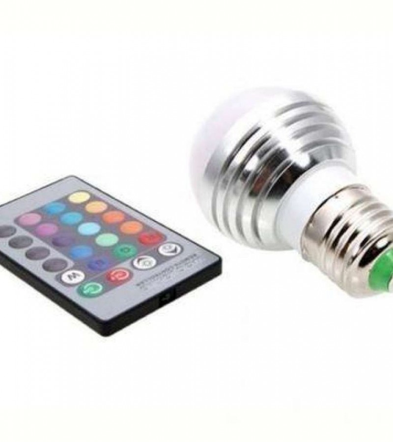 RGB LED Bulb With Remote Control - - Sale price - Buy online in ...