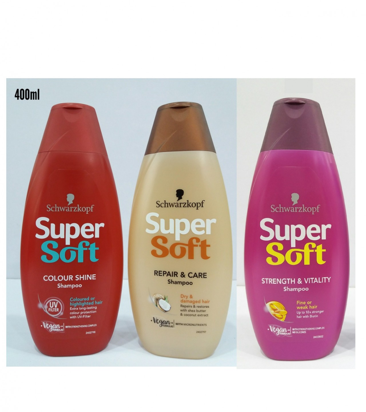 Schwarzkopf Supersoft Shampoo 400ml - Sale price - Buy online in ...