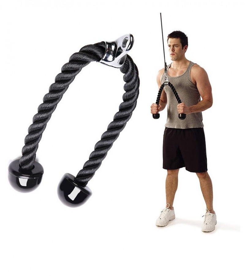 Tricep Pulldown Rope in black - Sale price - Buy online in Pakistan ...